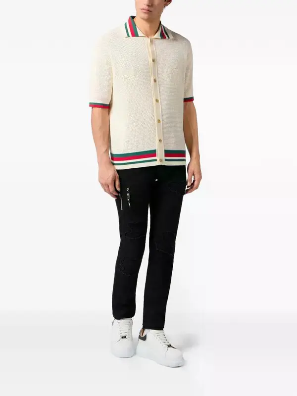 Philipp Plein Buttoned Striped Shirt