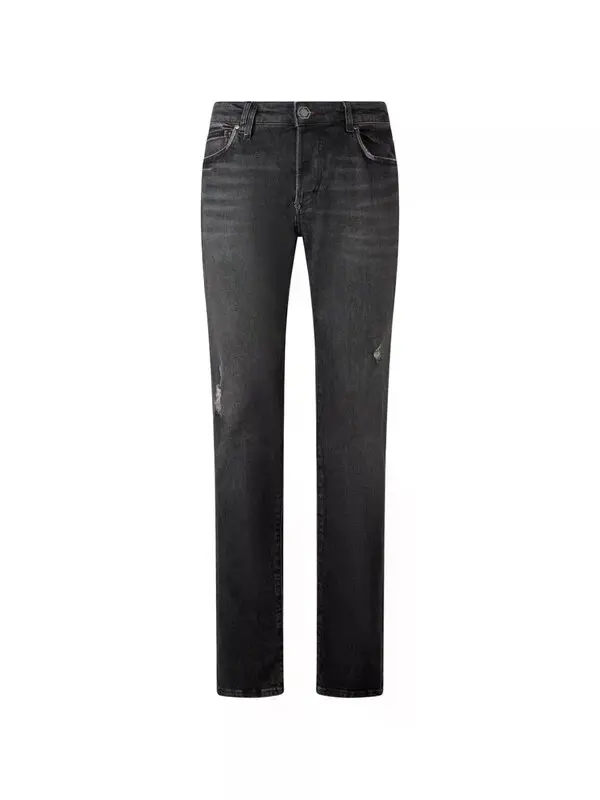 Philipp Plein Super Straight Cut Distressed Jeans