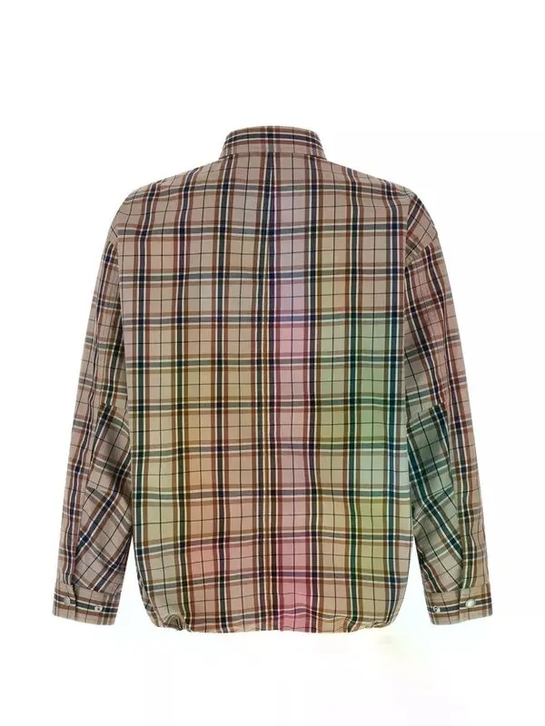Comme Des Garçons Check-pattern Zip-detail Jacket