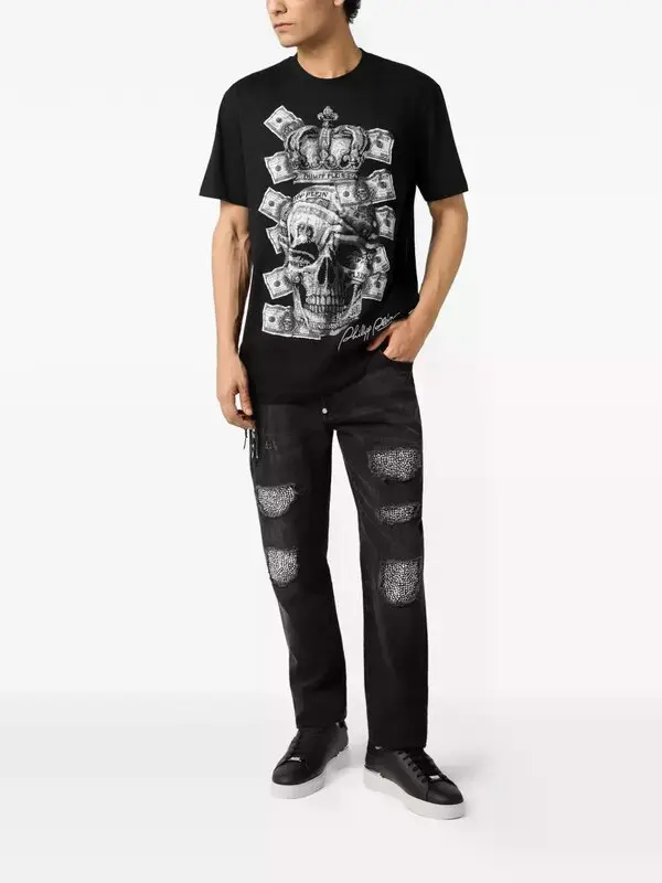 Philipp Plein Slim-fit Strass Jeans