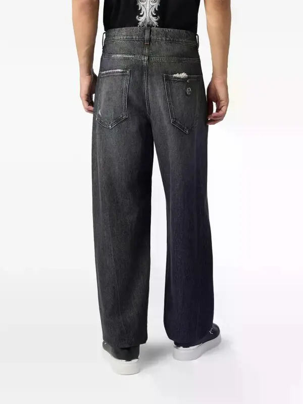 Philipp Plein Distressed Loose-fit Jeans