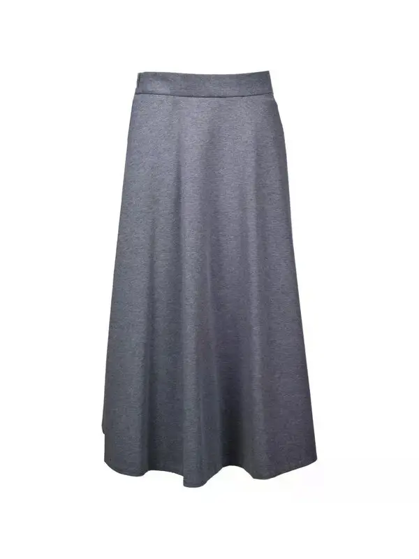 Brunello Cucinelli Elasticated-waist Jersey Midi Skirt - Grey