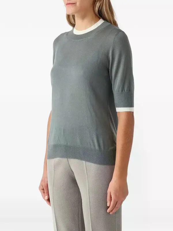 GRAN SASSO Contrast-trim Short-sleeve T-shirt