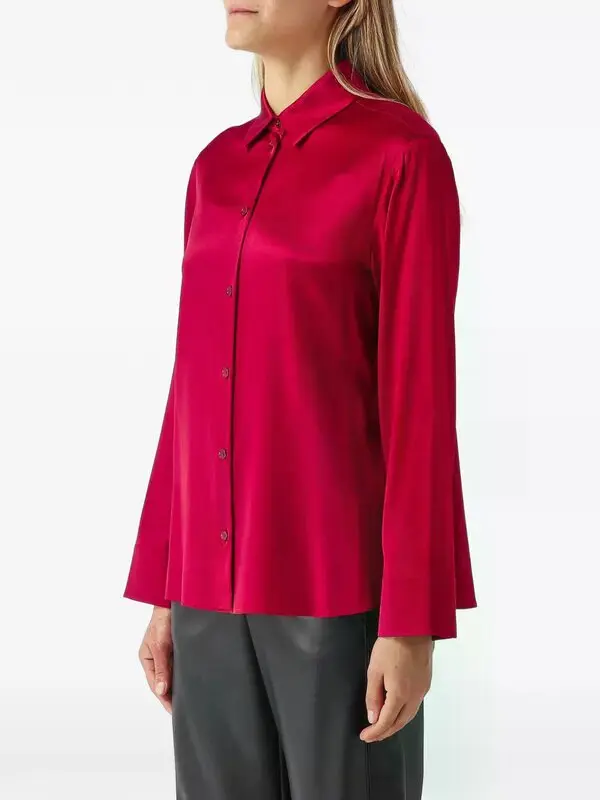 Max Mara Satin-finish Button-up Shirt