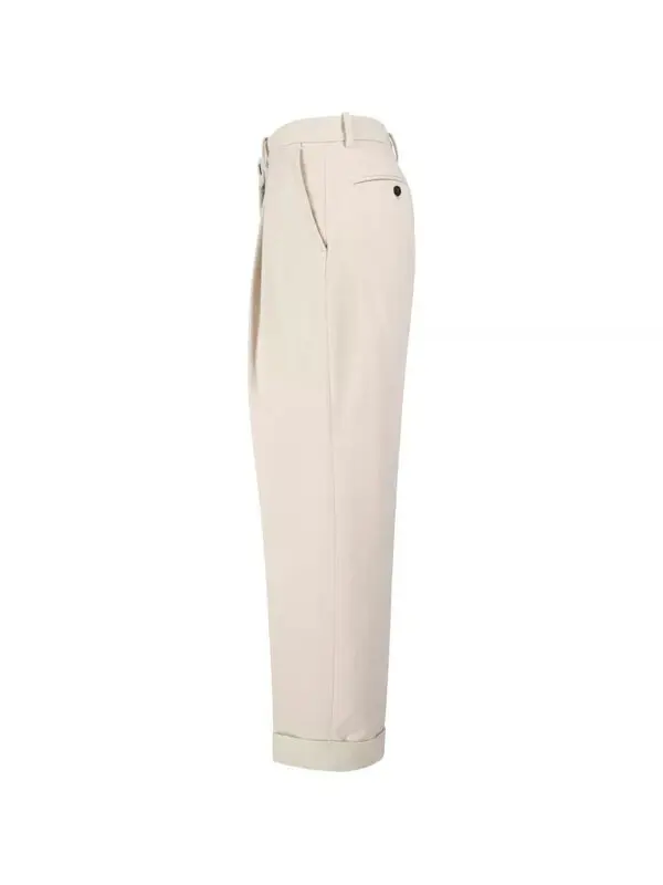 CIRCOLO 1901 Pleated Turn-up Trousers
