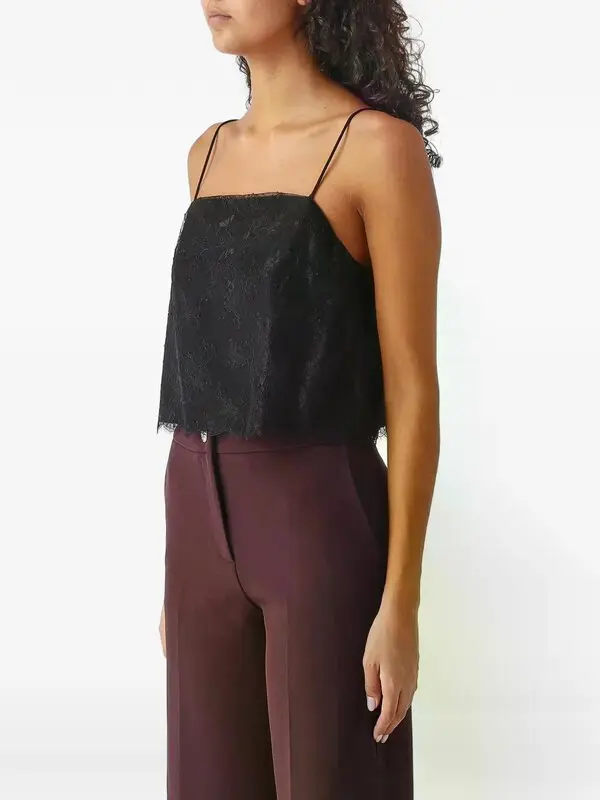 NENETTE Flame Lace-overlay Camisole Top
