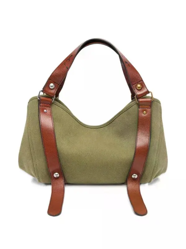 DIESEL® D-one-small Top-handle Bag In Distressed Canvas And Leather