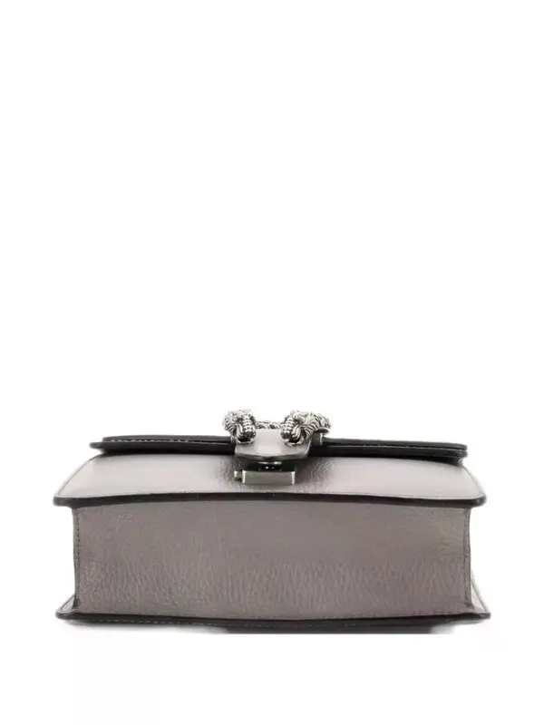 Gucci Dionysus Bag Leather Mini Crossbody Bag - Grey