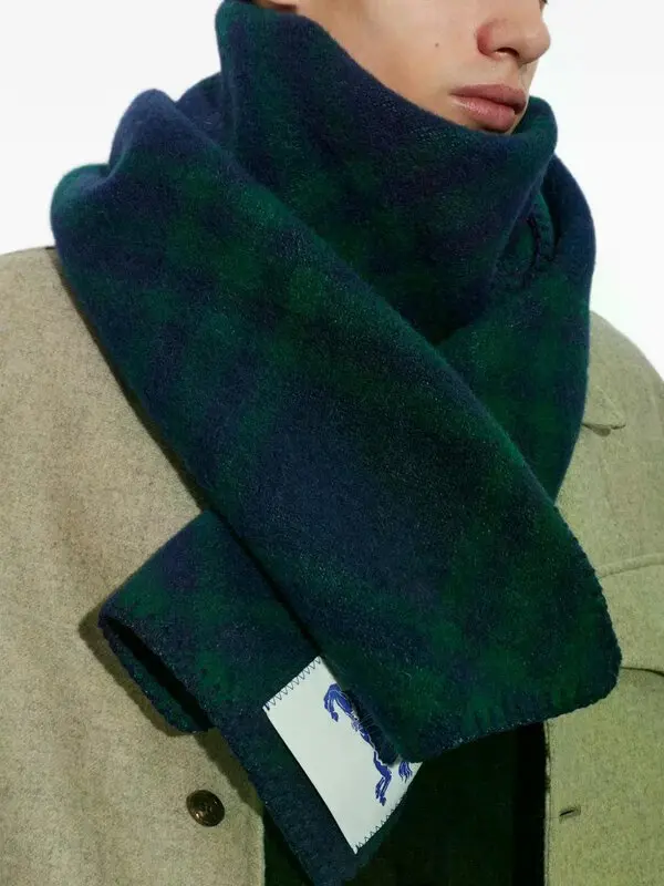 Burberry Tartan Wool Scarf