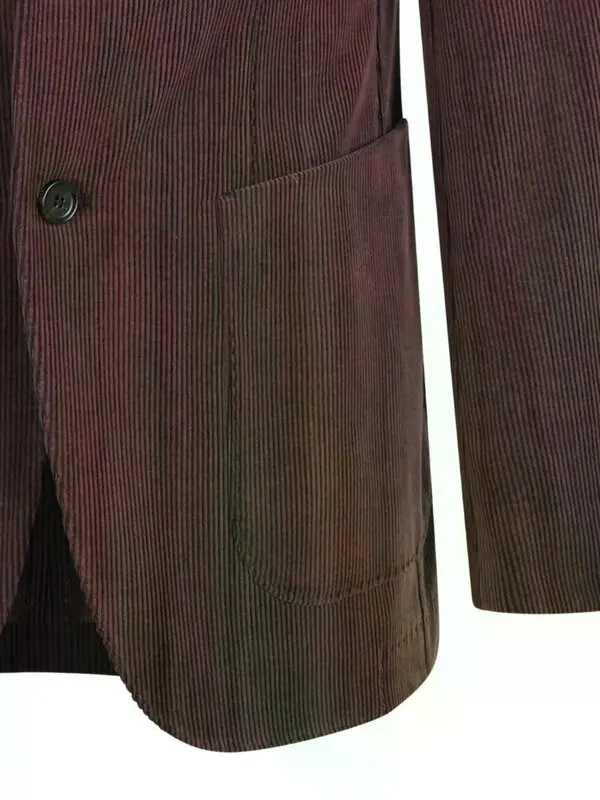 CAMEL ACTIVE Corduroy-texture Single-breasted Blazer