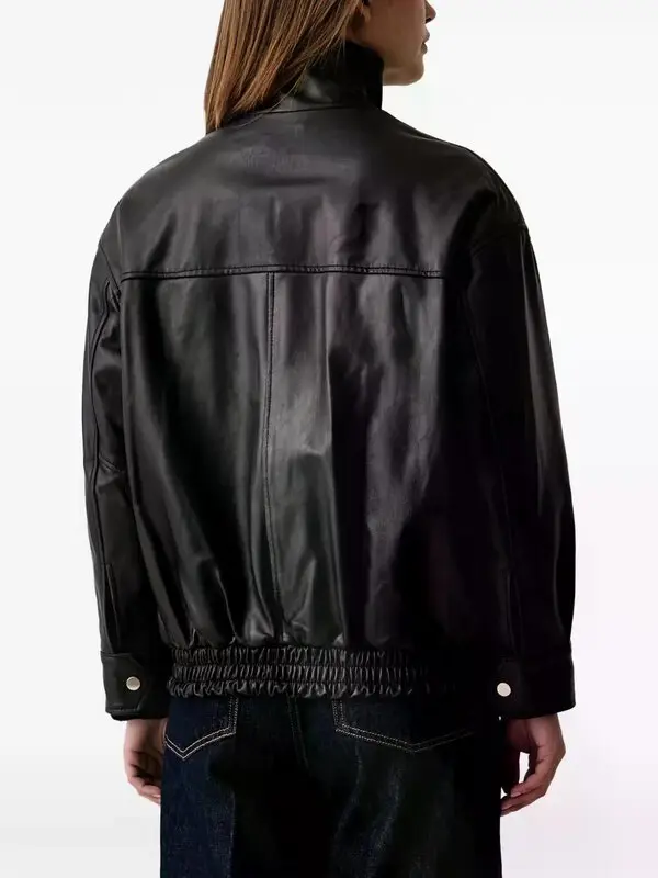 KAOS High-neck Leather Jacket