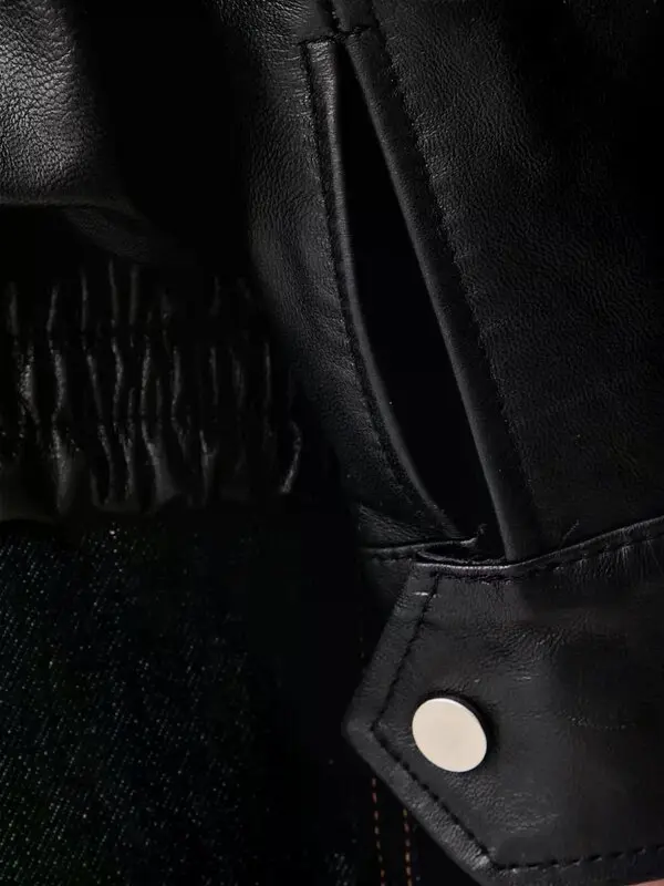 KAOS High-neck Leather Jacket