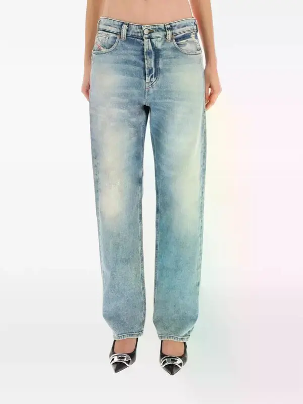 DIESEL® 1988 D-ark Low-waist Faded Jeans - Blue