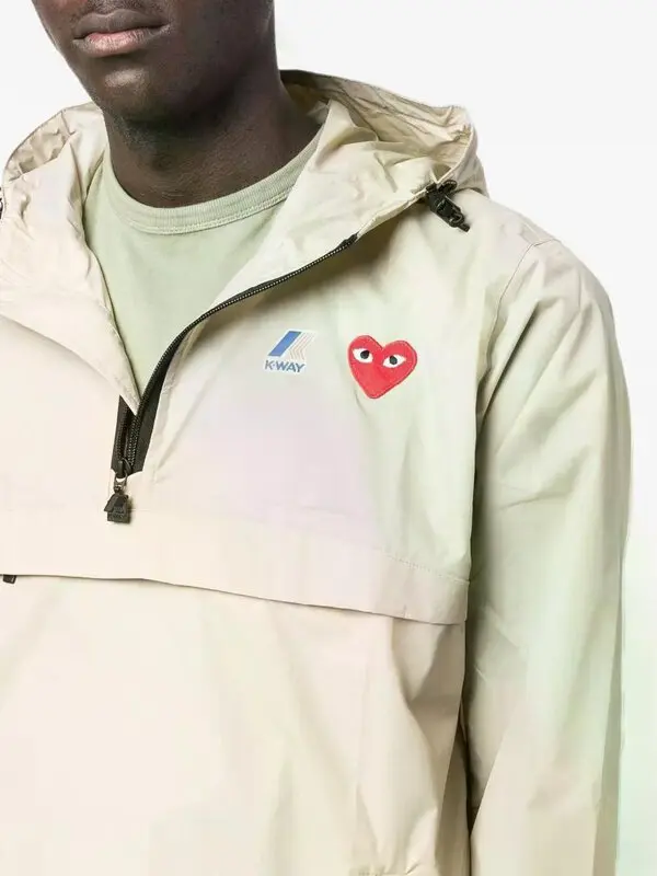 Play Comme Des Garcon Xk-way Hooded Jacket