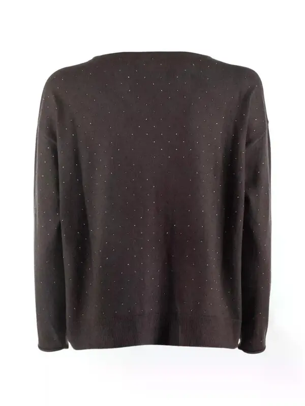 NENETTE Musazzi Rhinestone-embellished Boat-neck Sweater