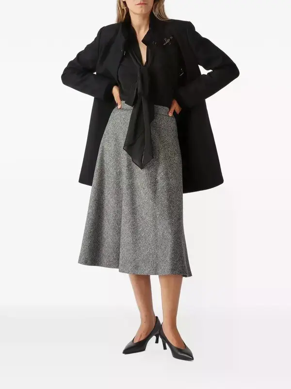 Max Mara A-line Mid Skirt - Grey