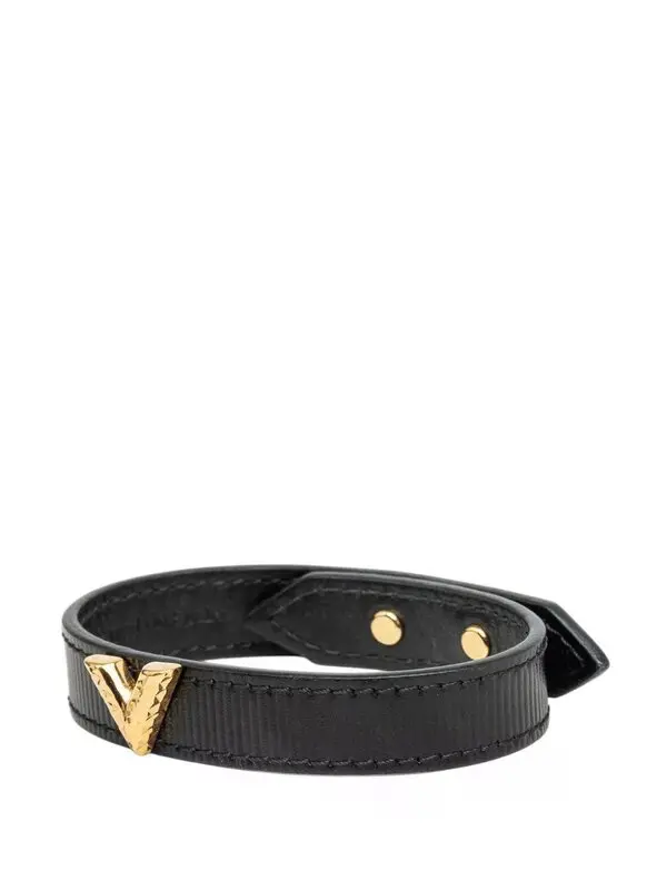 LOUIS VUITTON 2021 Leather Essential V Bracelet Costume Bracelet