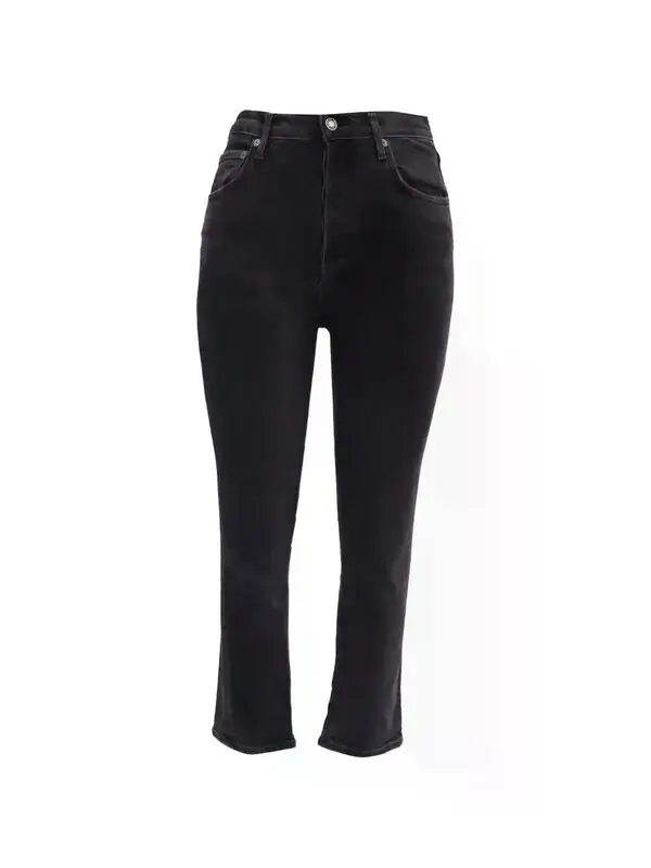 AGOLDE Riley Kick-flare Jeans - Black