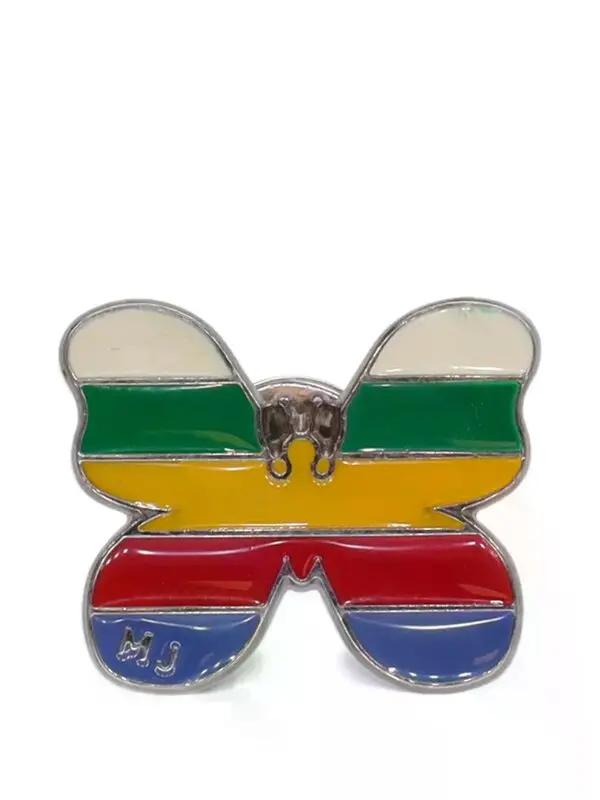 Marc Jacobs Butterfly Multicolour Pin - Silver
