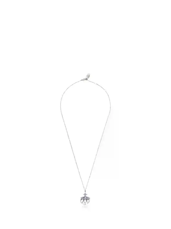 VIVIENNE WESTWOOD Feodora Crystal-embellished Necklace - Silver