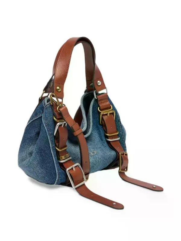 DIESEL® D-one-small Top-handle Bag In Denim And Leather