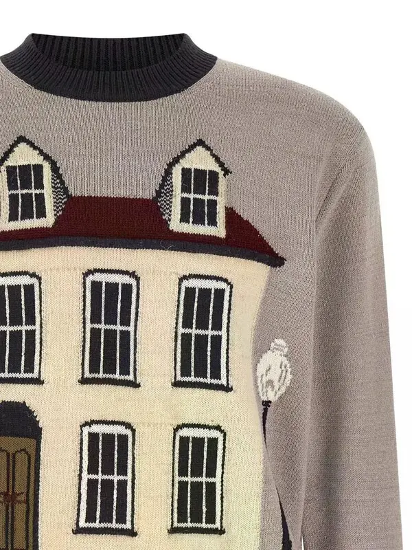 Junya Watanabe House-intarsia Silk Sweater