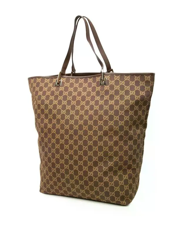 Gucci 2000-2015 Gg Canvas Tote Bag - Brown