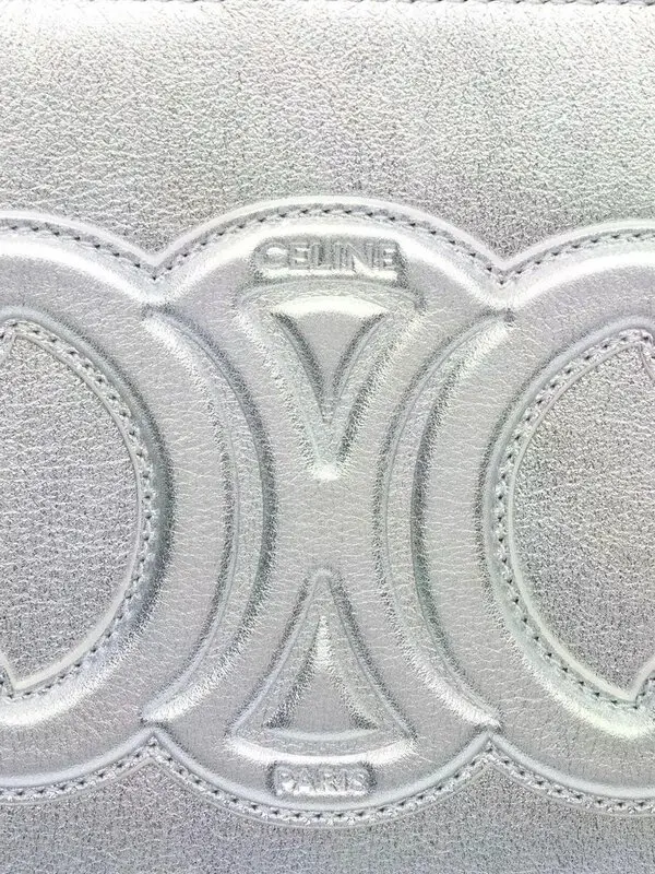 Celine 2023 Laminated Calfskin Cuir Triomphe Folded Cube Bag Satchel