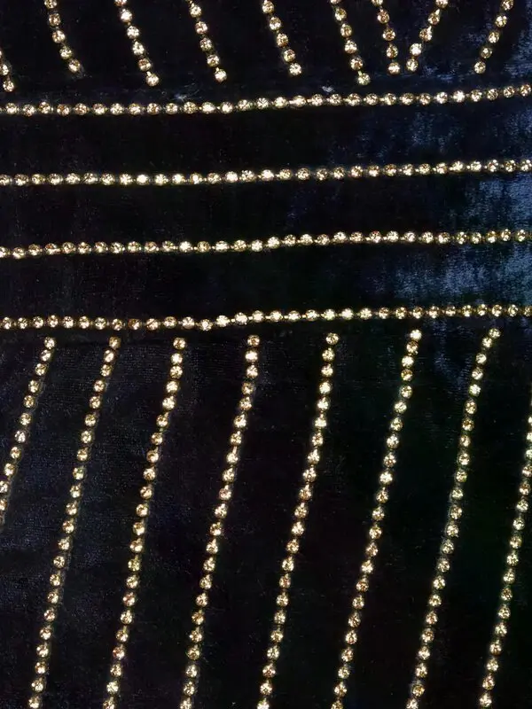 Balmain Crystal-embellished Velvet Mini Dress