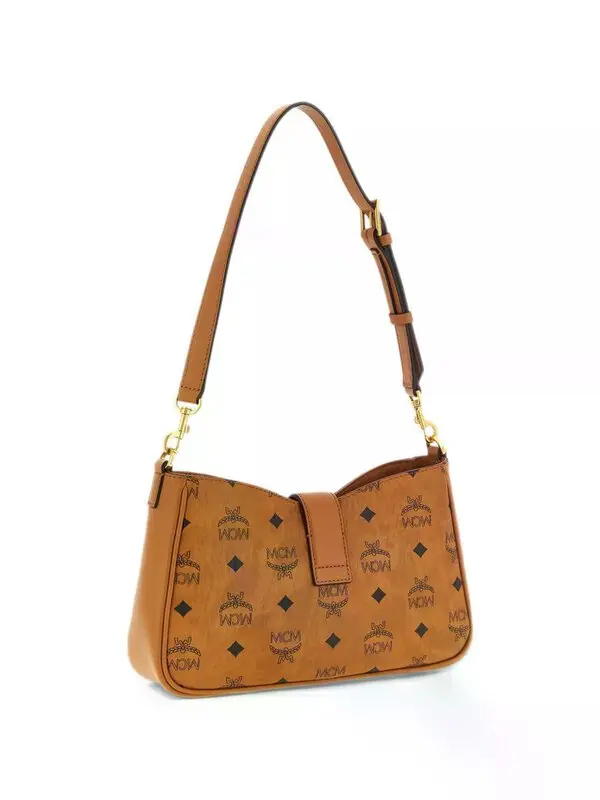 Mcm Small Tracy Logo-print Monogram Shoulder Bag