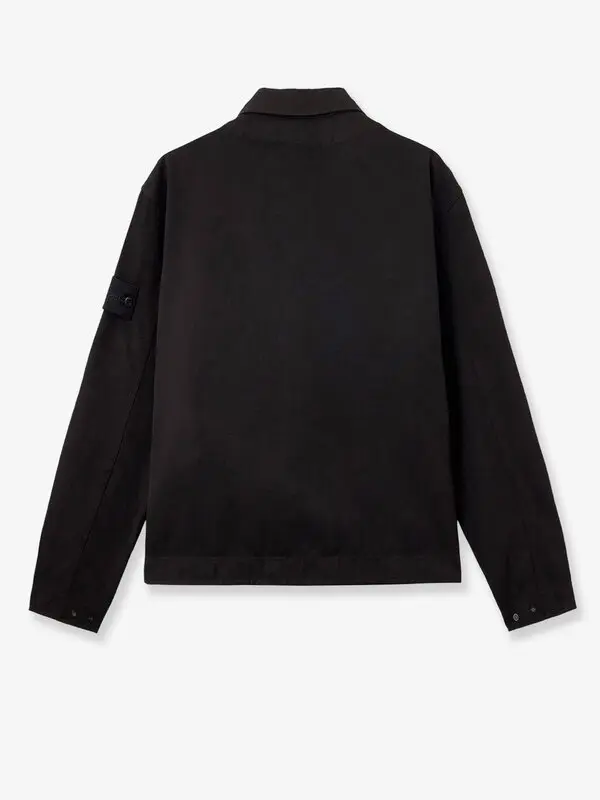 Stone Island Raw Hand Wool Cotton Gabardinetc S.i: Ghost Wool And Cotton Blend Jacket