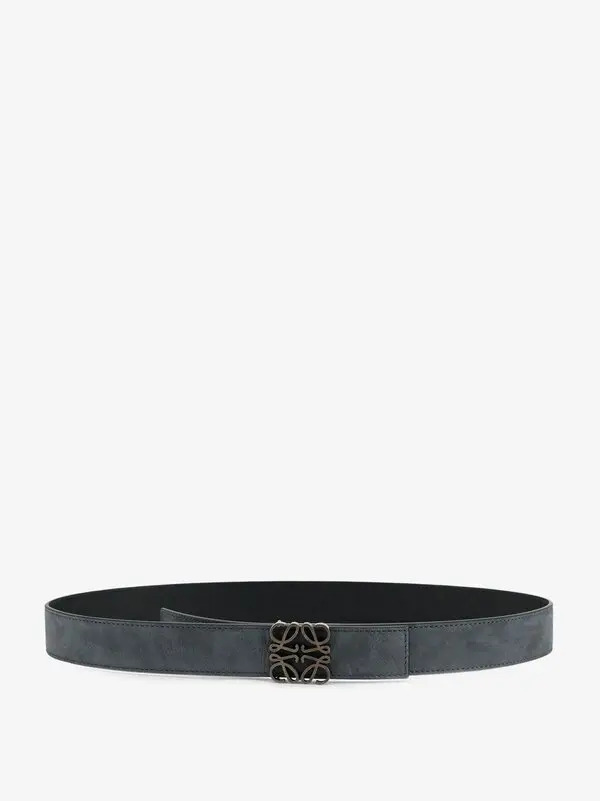 Loewe Anagram Suede Belt - Grey