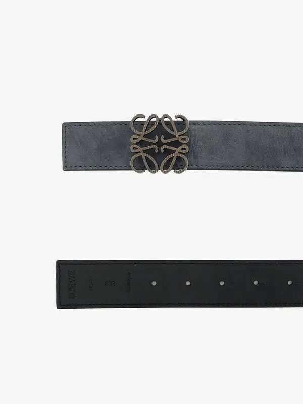 Loewe Anagram Suede Belt