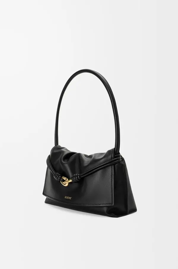 Loewe Small Flamenco Flap Bag In Nappa Leather Skin - Black