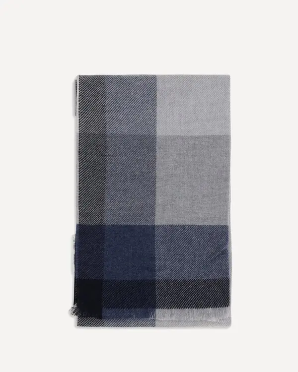 Brunello Cucinelli Wool And Cashmere Scarf - Grey