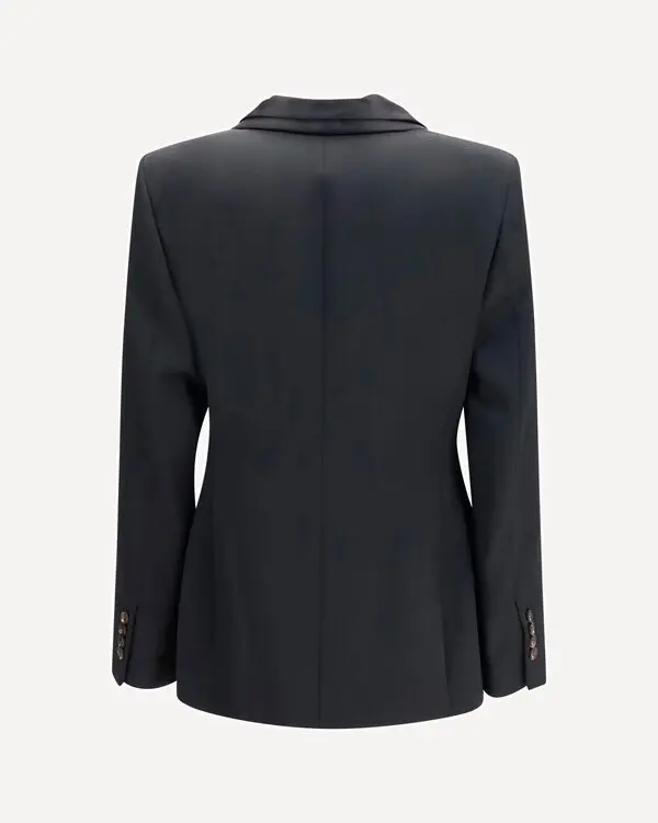 Brunello Cucinelli Wool Jacket With Shawl Lapels