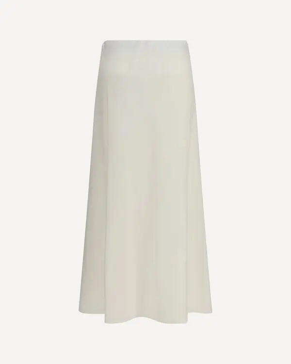 Brunello Cucinelli Flute Virgin Wool And Viscose Twill Skirt