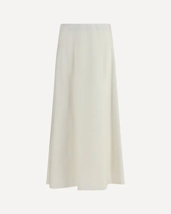 Brunello Cucinelli Flute Virgin Wool And Viscose Twill Skirt