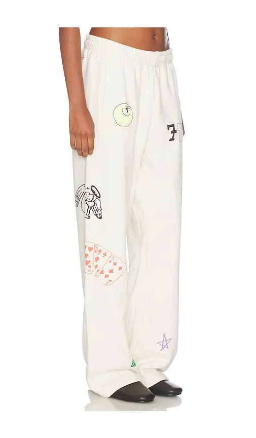 THE MAYFAIR GROUP Angels All Around You Wide Leg Sweatpants