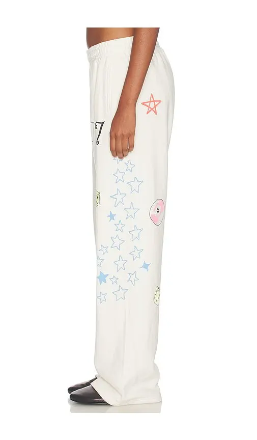 THE MAYFAIR GROUP Angels All Around You Wide Leg Sweatpants