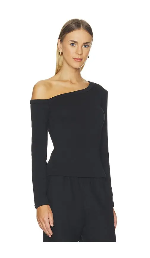 THE LINE BY K Hudson Asymmetrical Long Sleeve Top