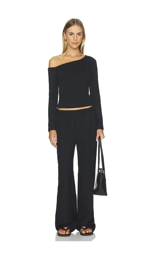 THE LINE BY K Hudson Asymmetrical Long Sleeve Top