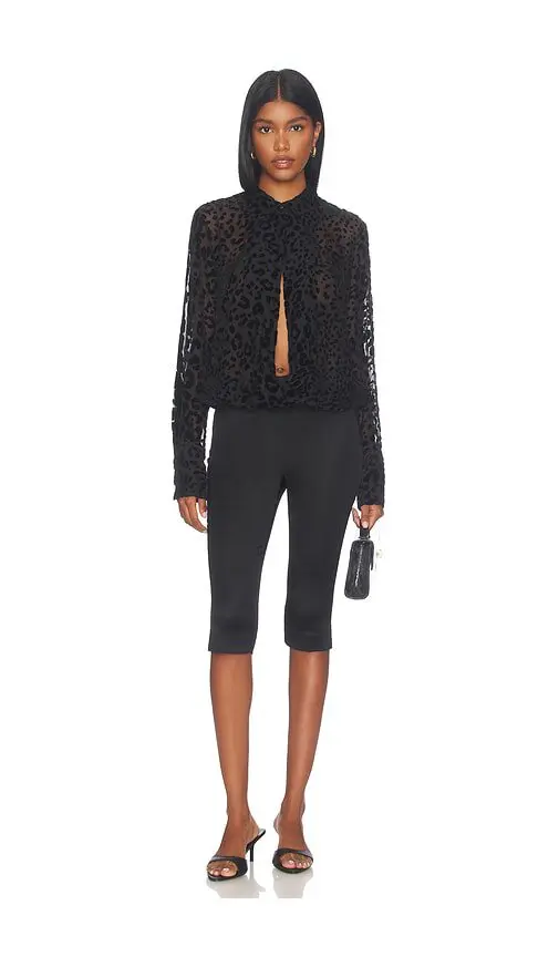 Eterne Vivi Leopard Burnout Blouse
