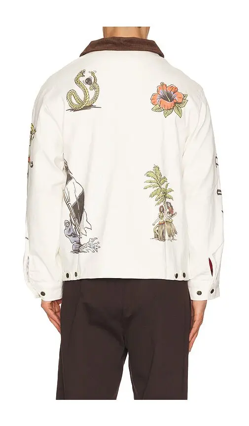 DUVIN DESIGN Rest In Paradise Jacket In Cream
