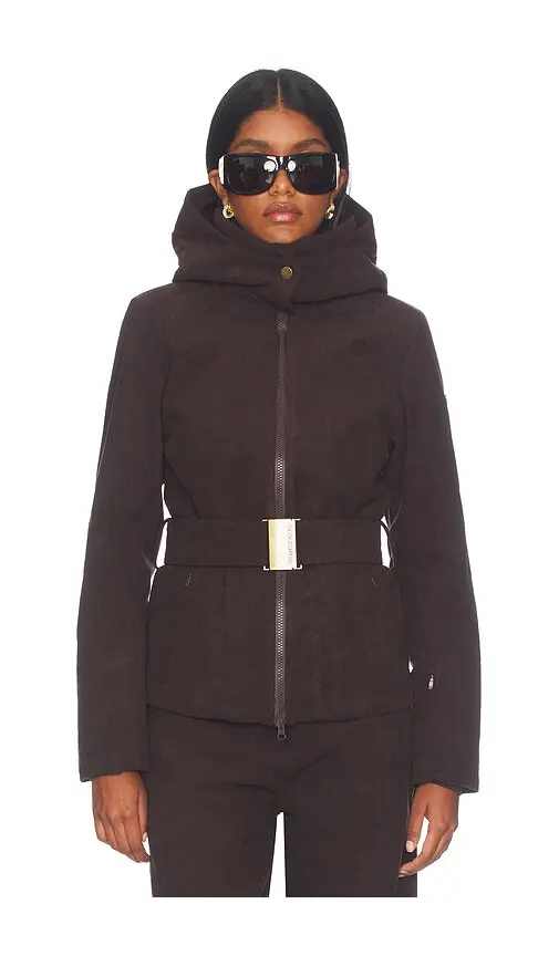 WE NORWEGIANS Britt Tailored Ski Jacket In Chocolate - Brown