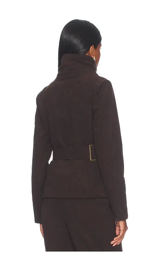 WE NORWEGIANS Britt Tailored Ski Jacket In Chocolate