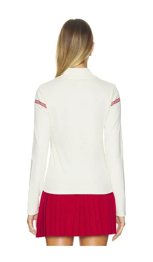 MALBON Sierra Mockneck Top In Cream