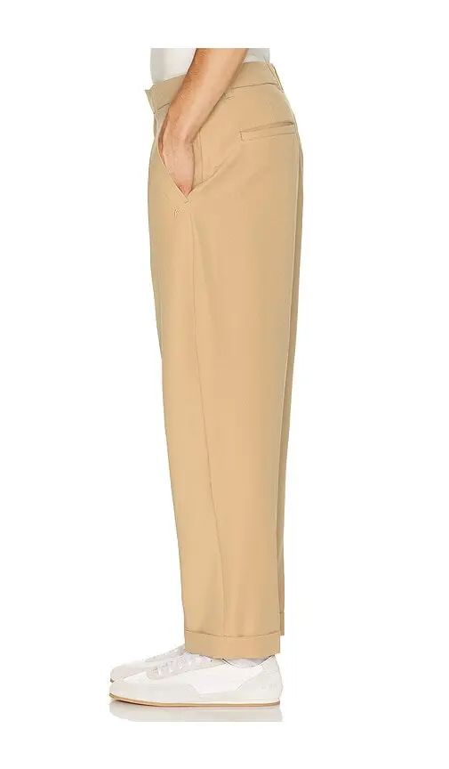 HEAD GOLF Double Pleated Pants In Brown