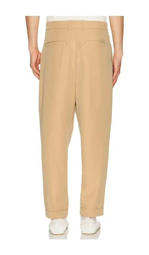 HEAD GOLF Double Pleated Pants In Brown