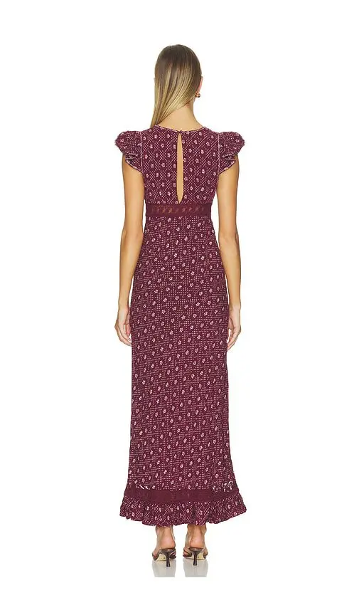 Free People Eternal Soul Maxi Dress In Burgundy